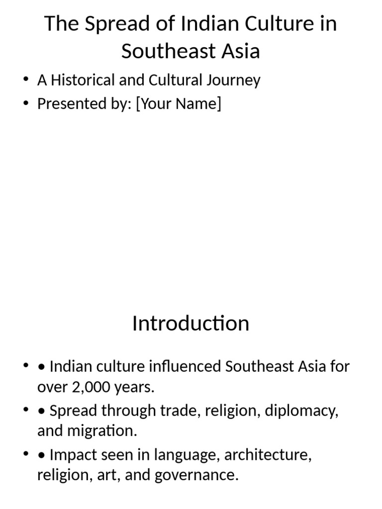 Spread of Indian Culture in Southeast Asia | PDF