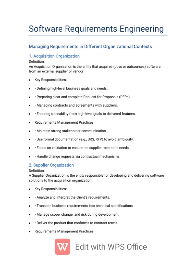 Managing Requirements SRE | PDF | Software | Agile Software Development