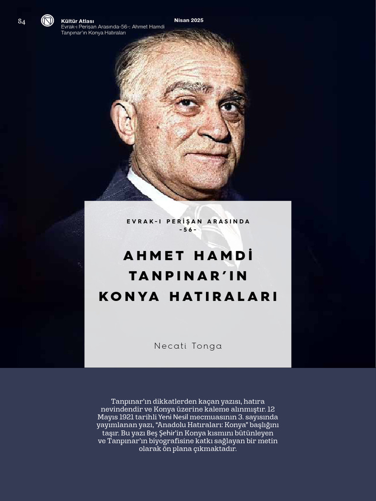 Evrak I Perisan Arasinda 56 Tanpinarin K | PDF