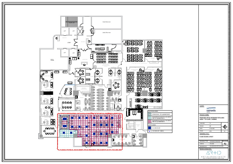 Coronis Ajuba - Tidel Park - Modifications - False Ceiling Layout | PDF ...