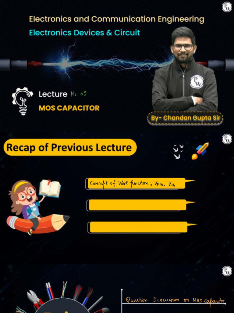Mos Capacitor 09 Class Notes By Chandan Gupta Sir Pdf