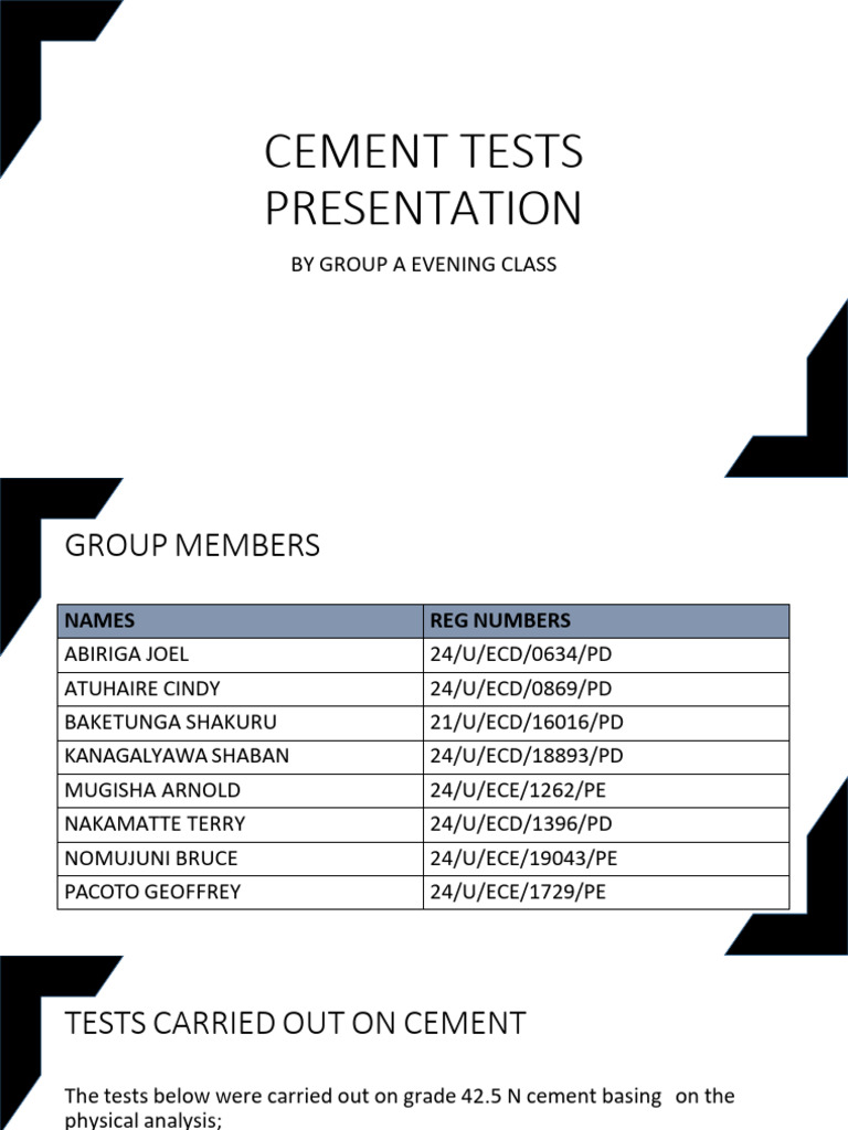 Cement Lab Tests For Civil Engineering | PDF | Weight | Concrete