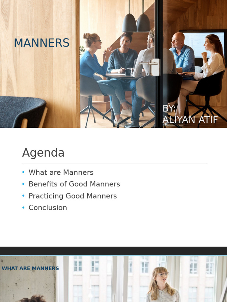 Benefits of Good Manners Explained | PDF