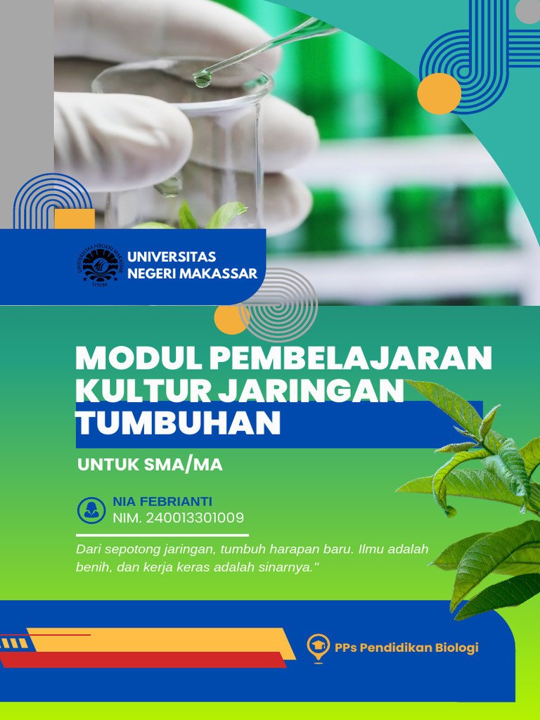 Modul Pembelajaran Kultur Jaringan | PDF