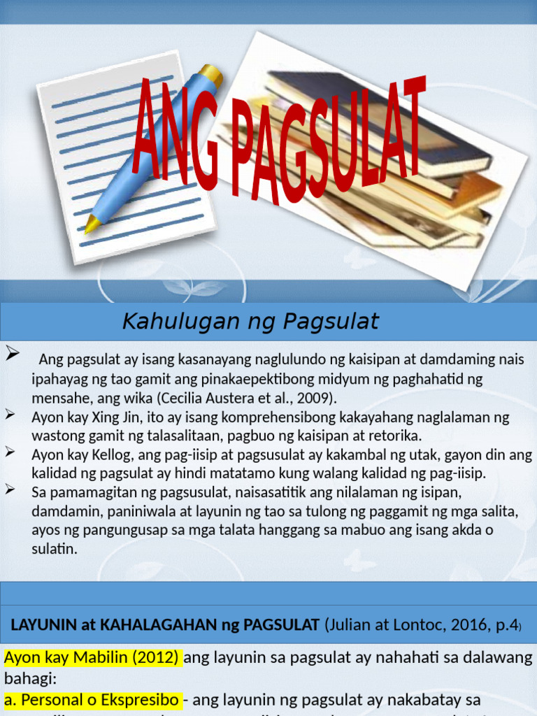 Ang Pagsusulat 025026 | PDF