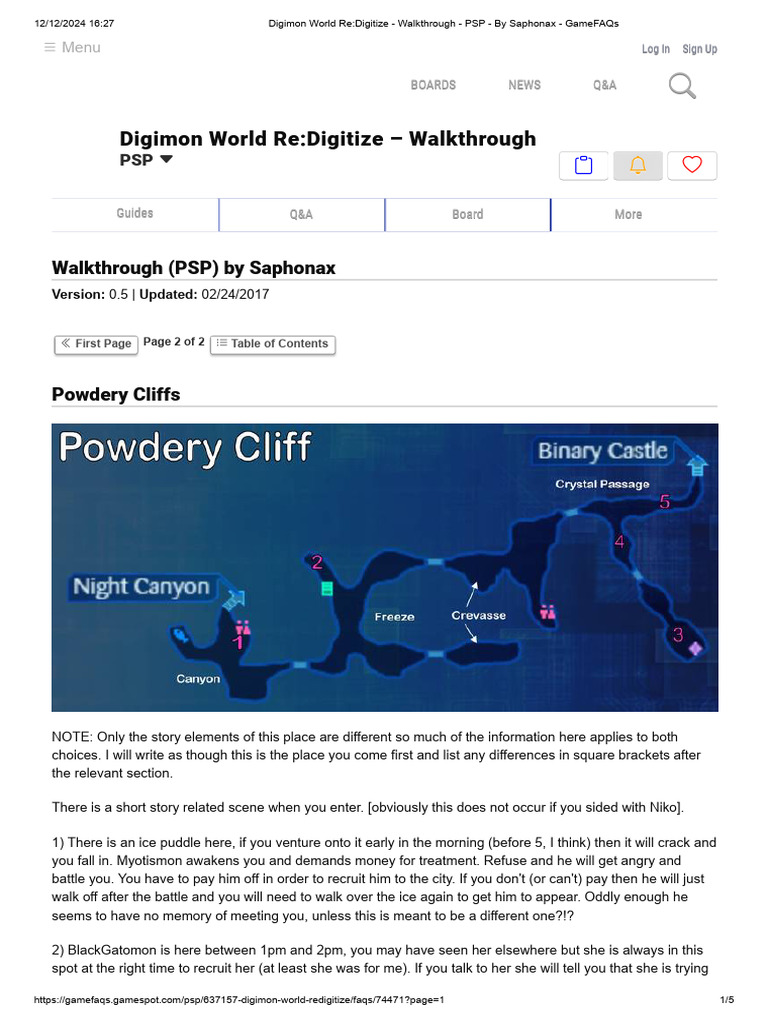 Digimon World Re - Digitize - Walkthrough - PSP - by Saphonax ...