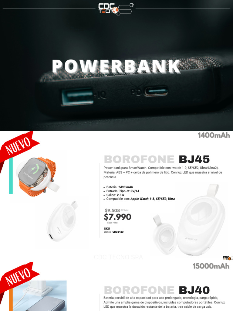 Power Bank 21-10-2024 | PDF | USB | Diodo emisor de luz