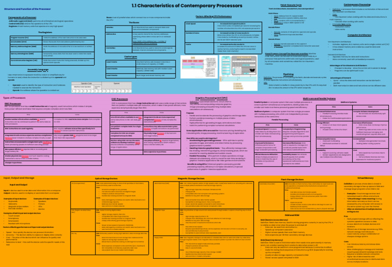 Characteristics of Modern Processors | PDF | Central Processing Unit ...