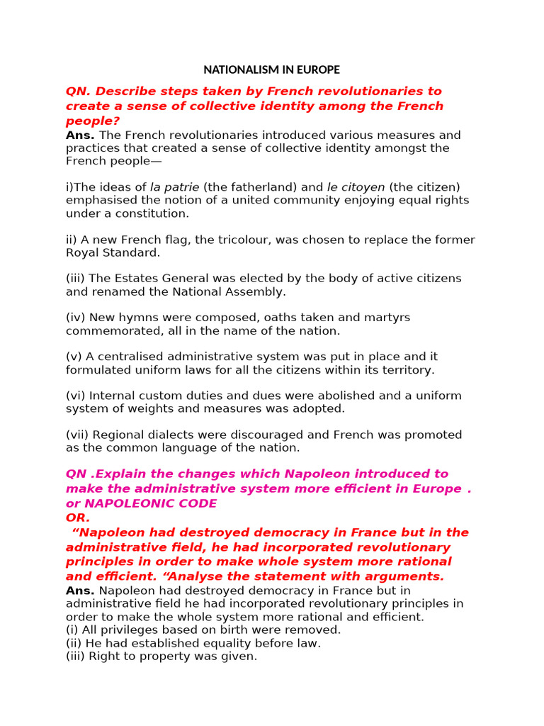 NATIONALISM IN EUROPE - BSBSBSVDVDDBNDSBH | PDF | Romanticism | Nationalism