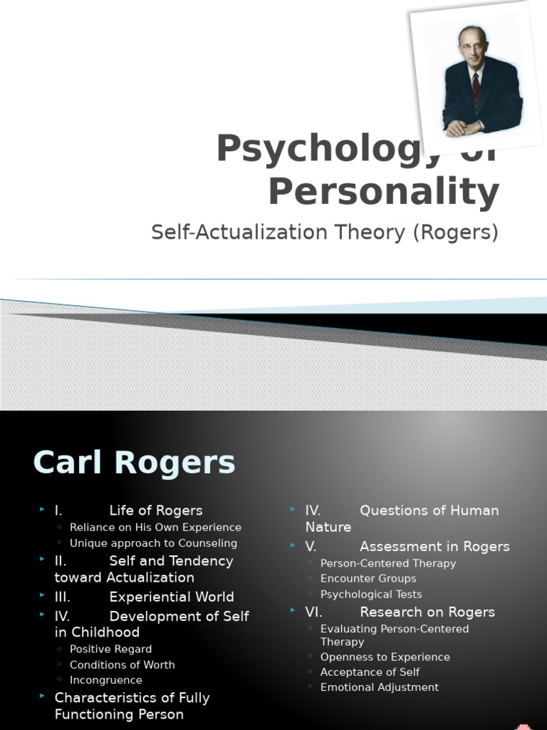 Carl Rogers' Self-Actualization Theory | PDF | Psychotherapy | Psychology