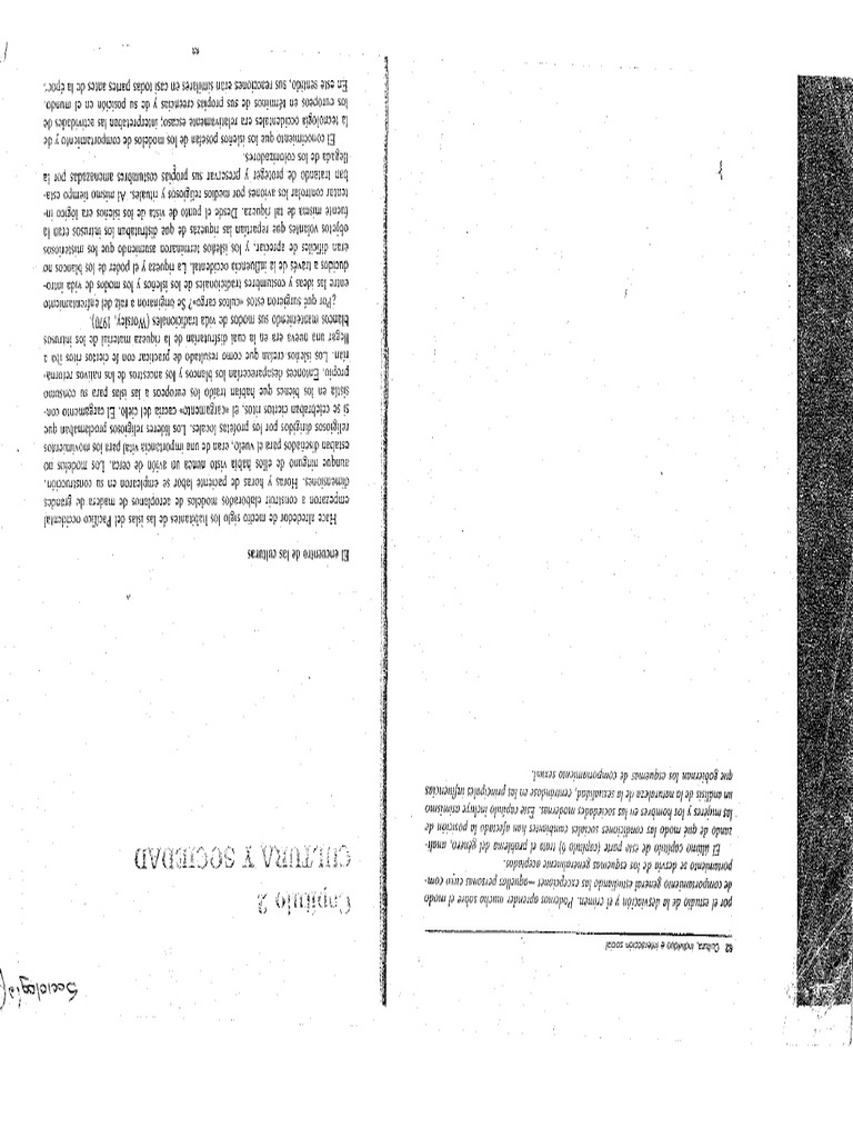 Sociología. Giddens, A. - Cultura y Sociedad Cap 2 | PDF