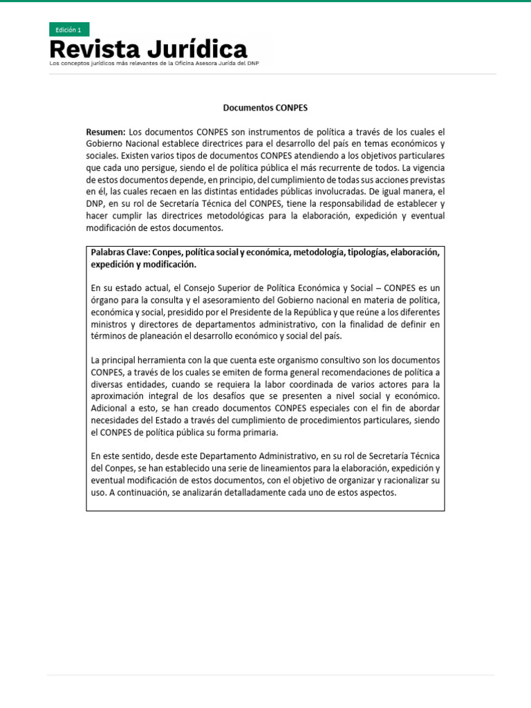 Concepto Unificado - CONPES | PDF | Economias