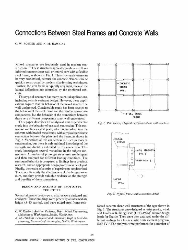 Steel-Concrete Connection Behavior Analysis | PDF | Strength Of ...