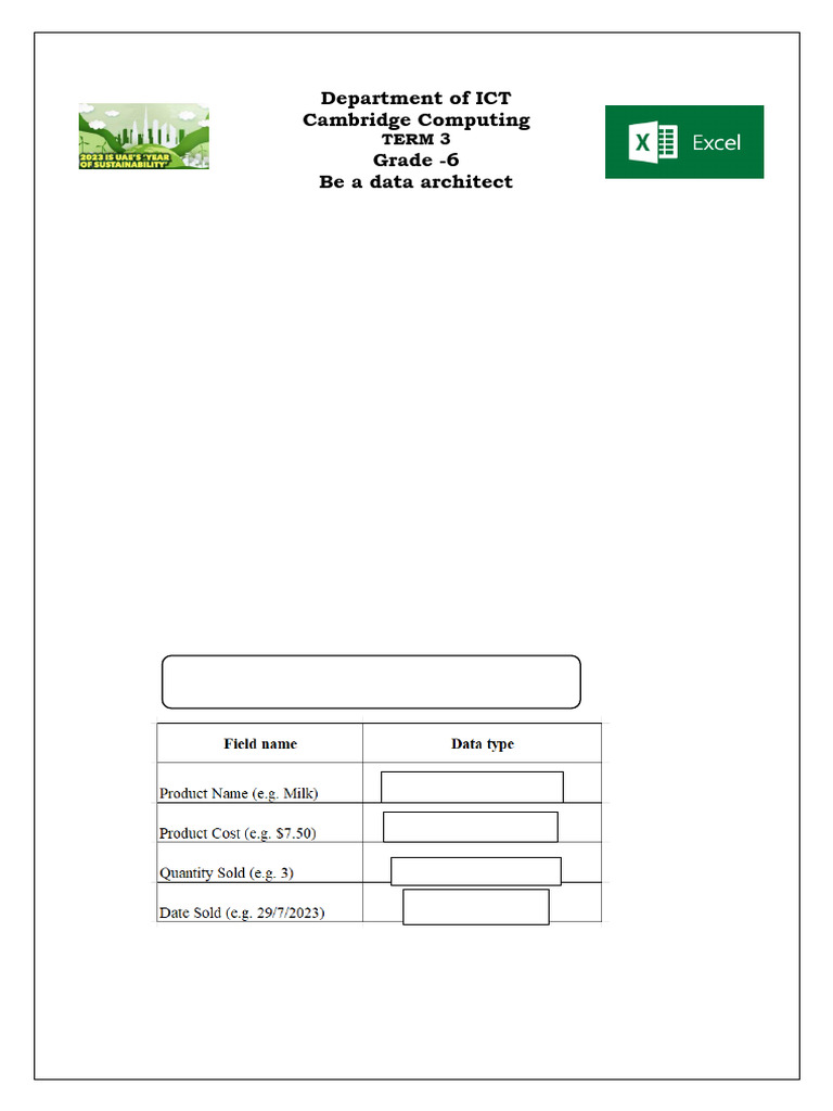 Grade 6 ICT: Data & Programming Concepts | PDF | Authentication ...