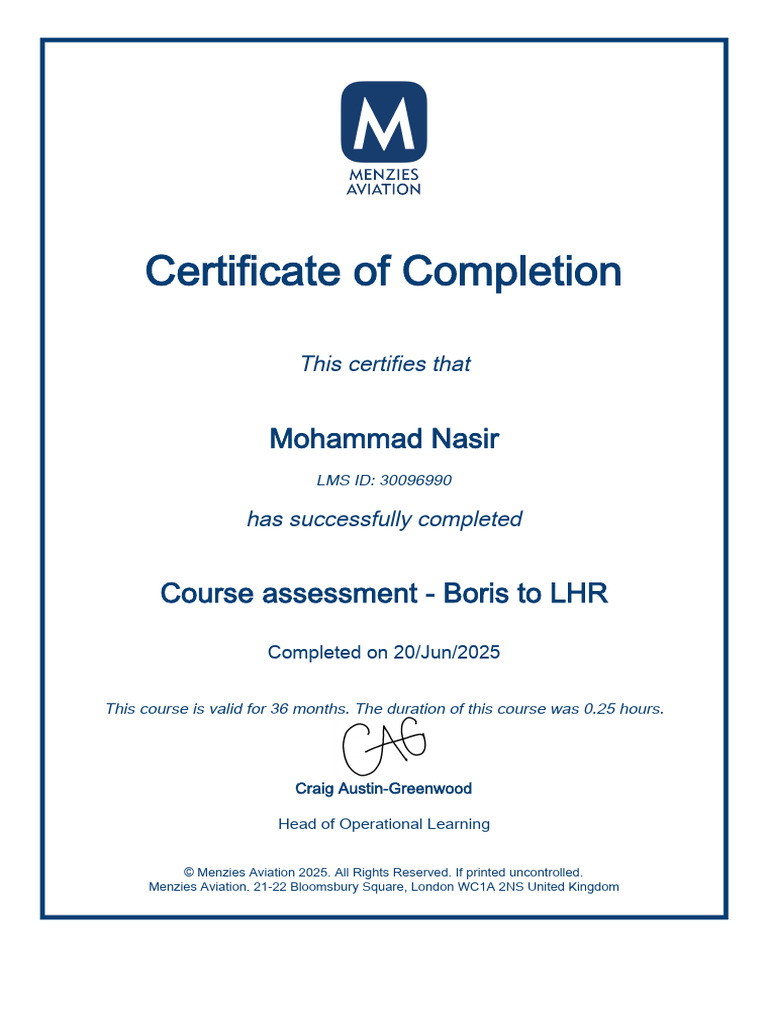 CertificateOfCompletion 20 | PDF