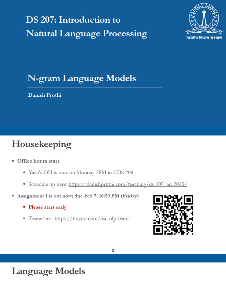 Lecture 6 N Gram Language Models Contd Annotations | PDF | Artificial Intelligence ...