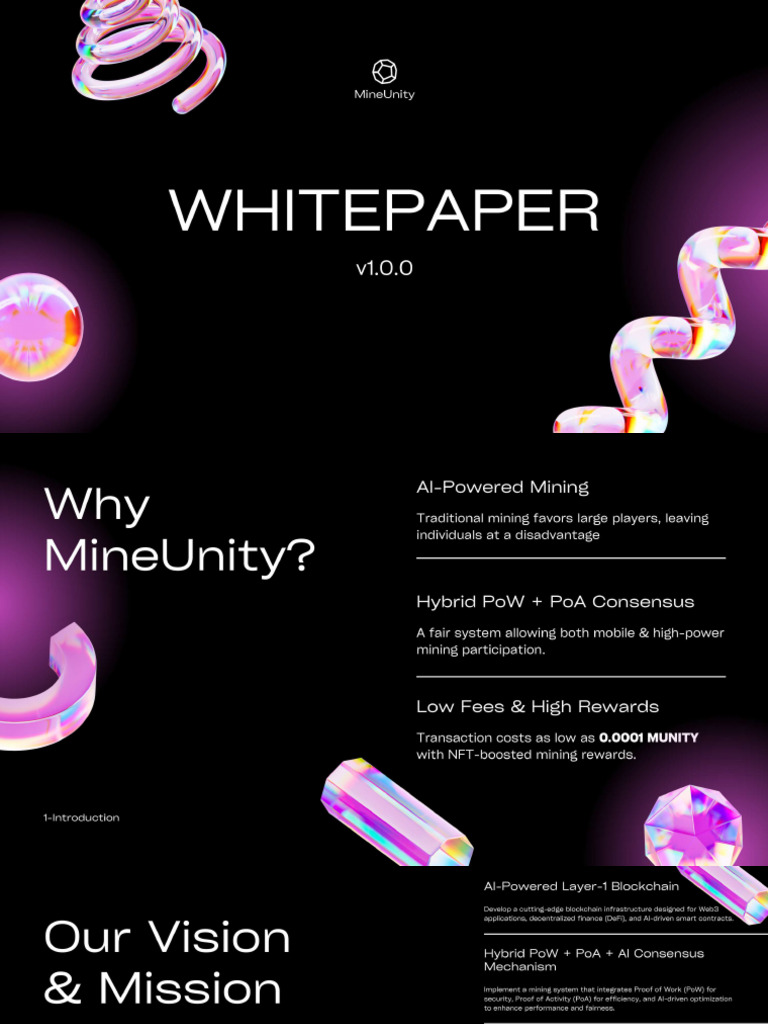 Mine Unity Whitepaper | PDF