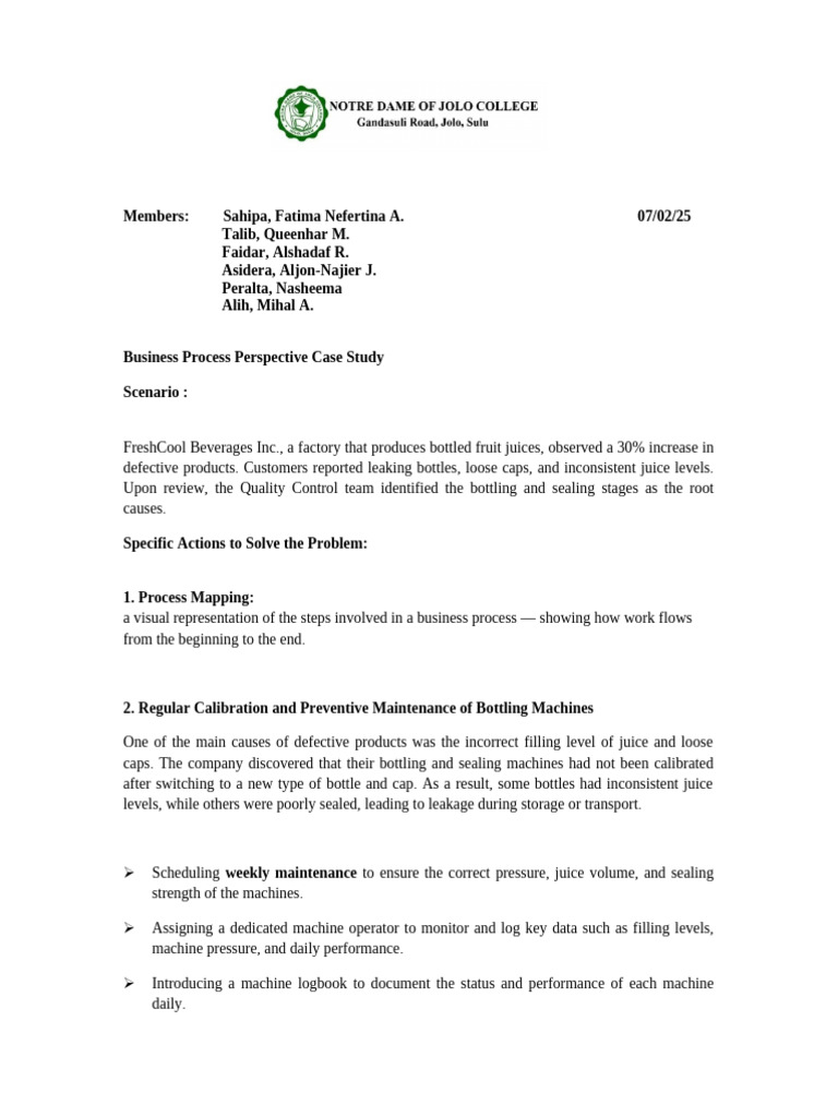 Business Process Perspective | PDF