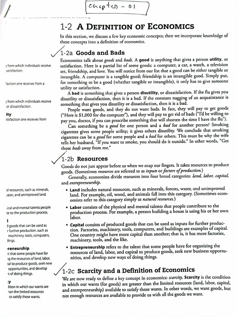 Economics 1 | PDF
