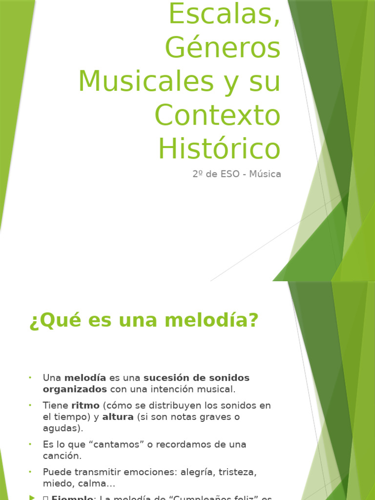 Generos Musicales 2ESO Bueno | PDF | Escala (música) | Las artes escénicas