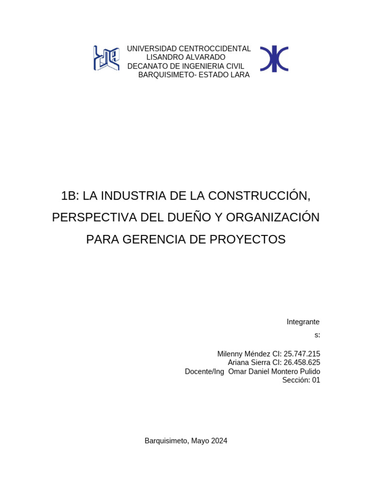 Actividad 1B | PDF | Arquitecto | edificio