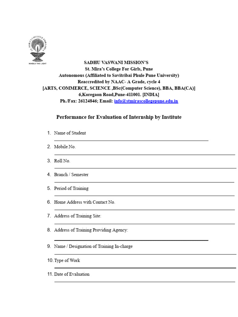 Performa Evaluation | PDF