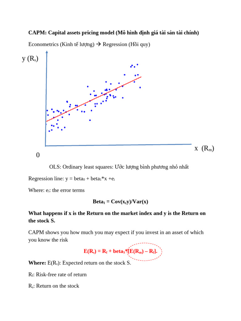 Capital Assets Pricing Model (Capm) | PDF