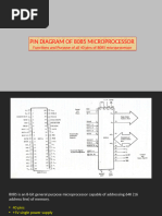 8085 Pin Diagram | PDF | Input/Output | Integrated Circuit