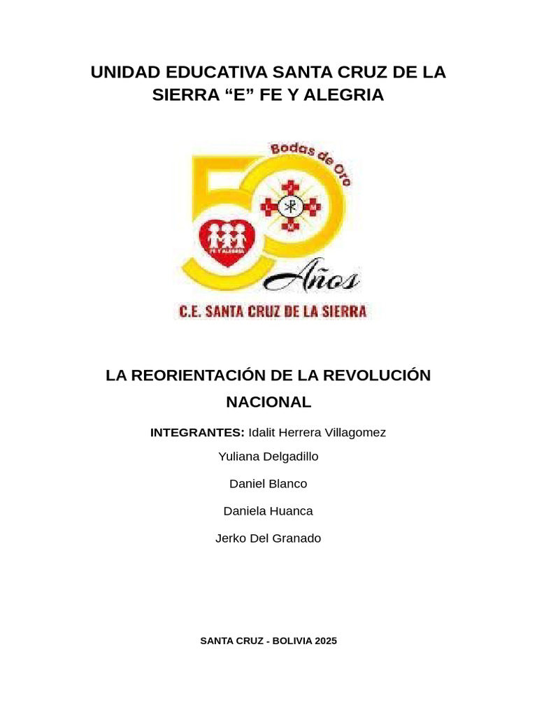 La Reorientación de La Reorientacion de La Revolución Nacional | PDF ...