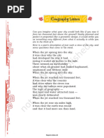 Poem Geography Lesson | PDF | Poetry | Poetic Devices