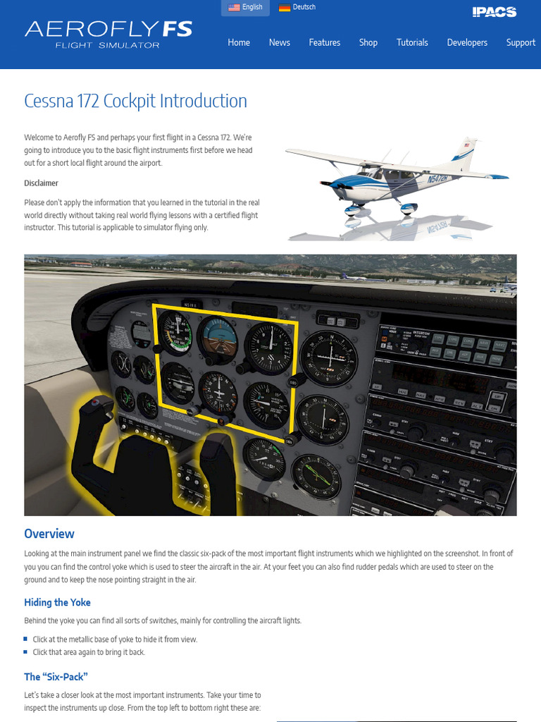 Cessna 172 Cockpit Instruments - 250624 - 234746 | PDF | Transponder ...