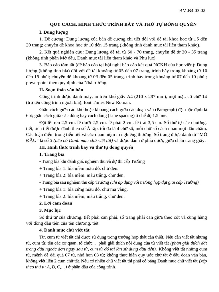 ISO đề tài NCKH | PDF