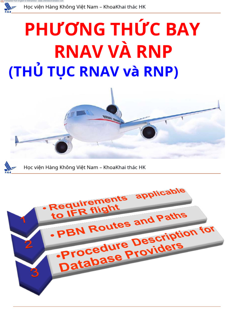 Chuong 2 - RNAV and RNP Procedure - En.vi | PDF