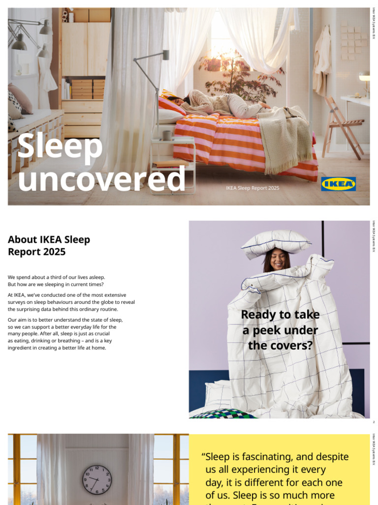 Sleep Insights from IKEA Report 2025 | PDF | Sleep | Nightmare