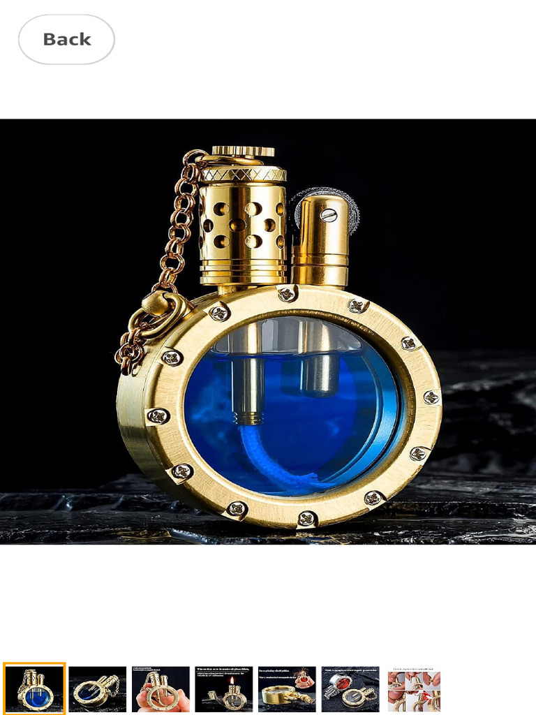 Amazon.com Transparent Visible Fuel Tank Lighter Vintage Trench Lighter ...