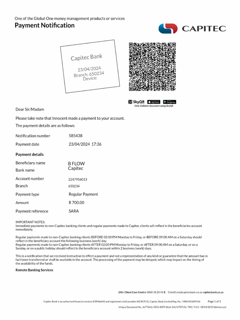 PaymentNotification - PDF 1 7 | PDF