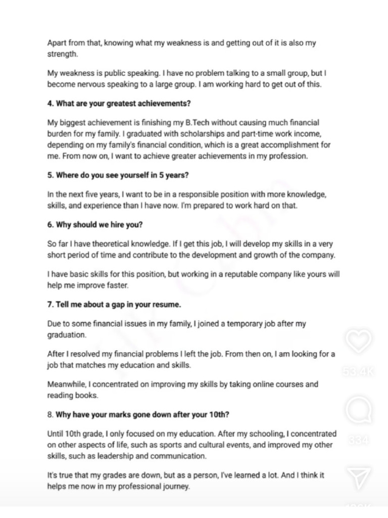 Interview Questions Part 2 | PDF