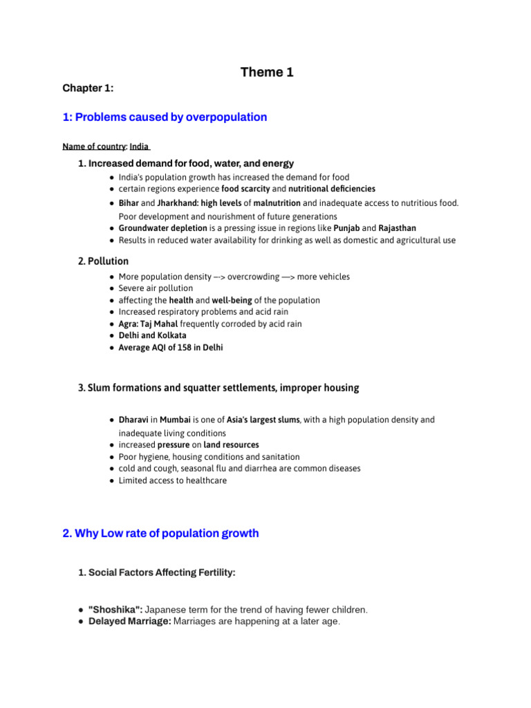 Geograhy Case Studies 2 | PDF | Slum | Malnutrition