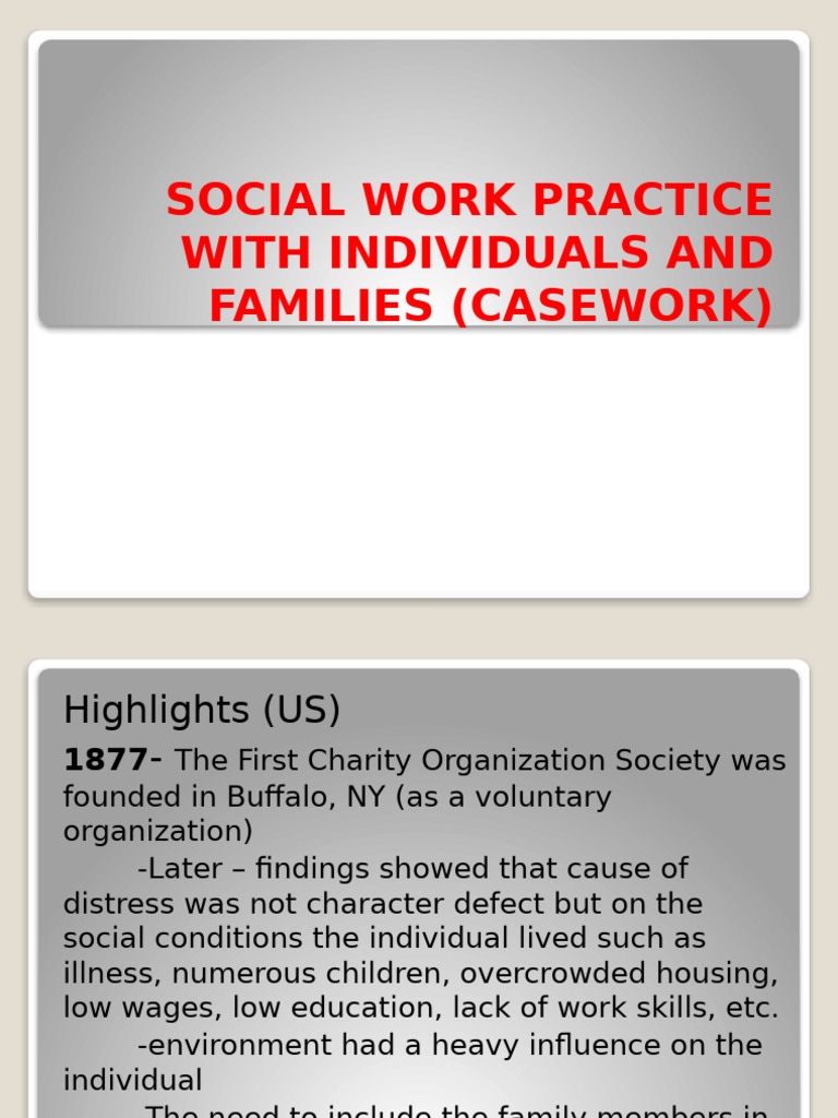 Casework in Social Work Practice | PDF | Social Work | Evaluation