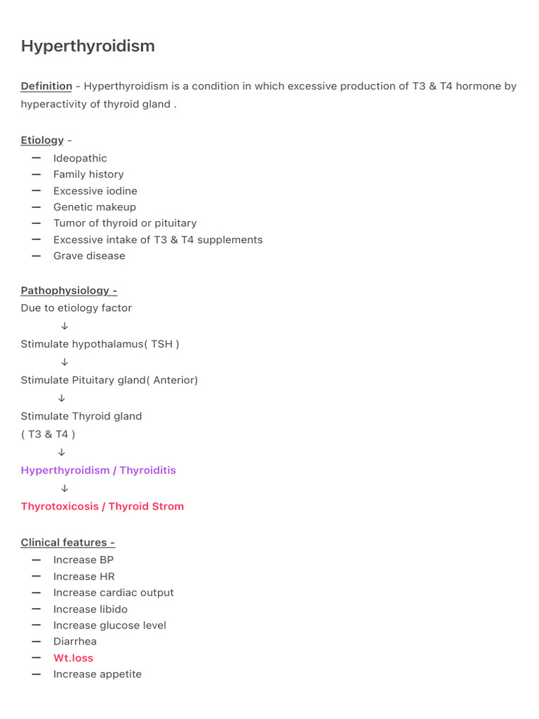 Hyperthyroidism | PDF