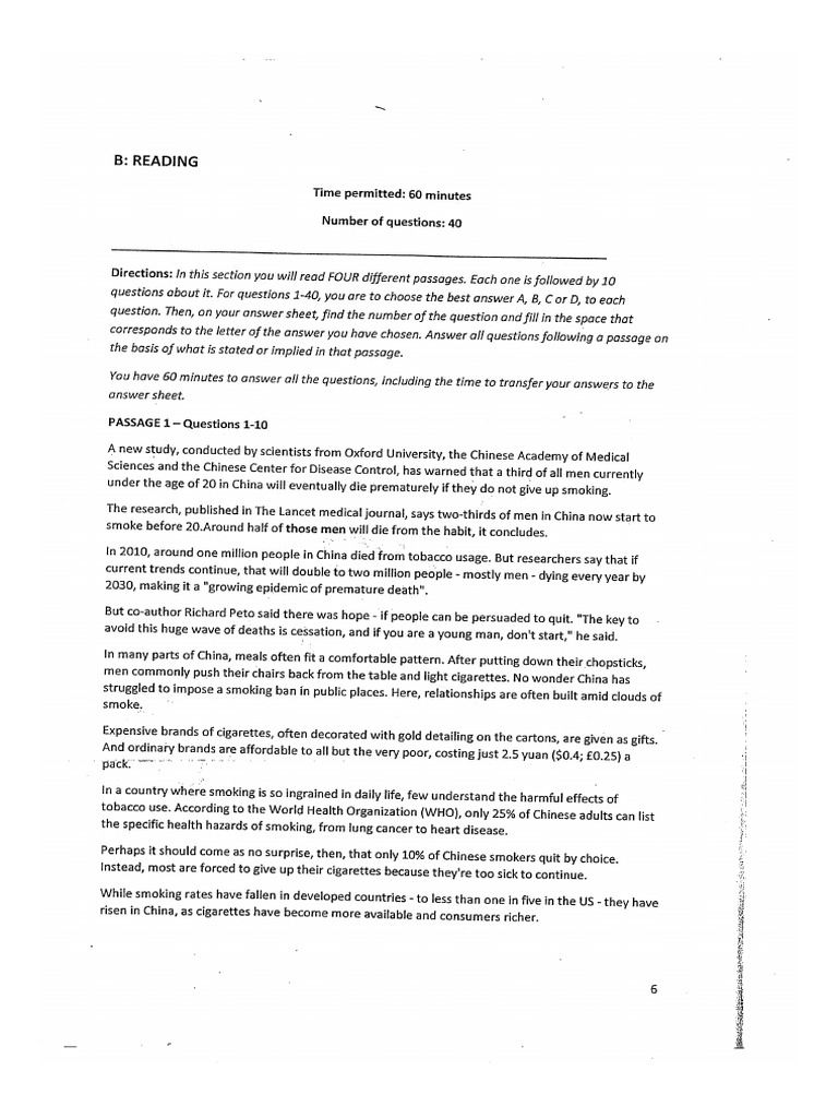 Vstep Reading 12 | PDF