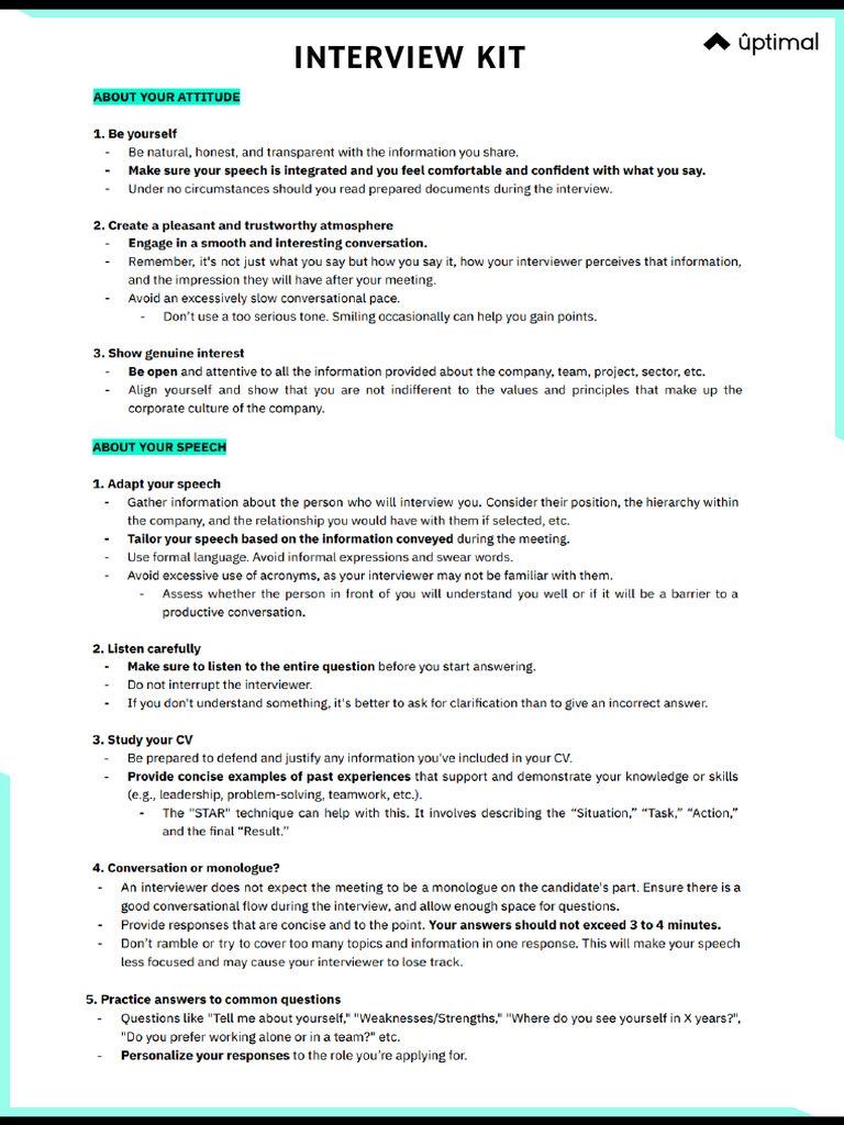 Interview Kit | PDF