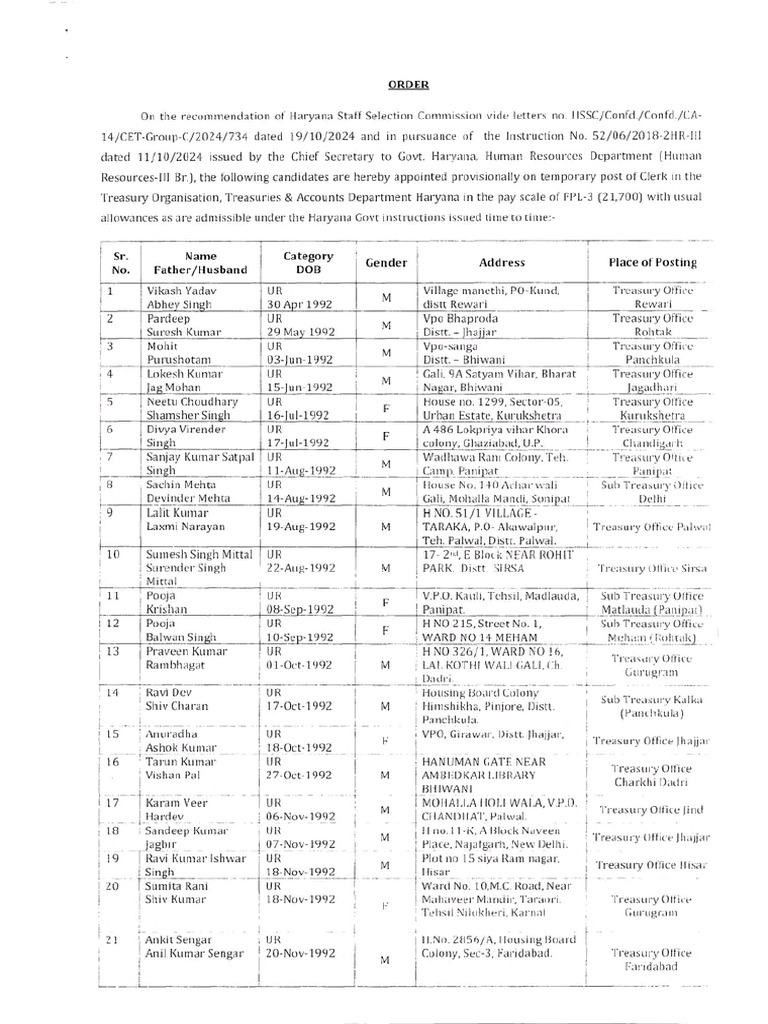 Treasury Office Clerks Stations | PDF