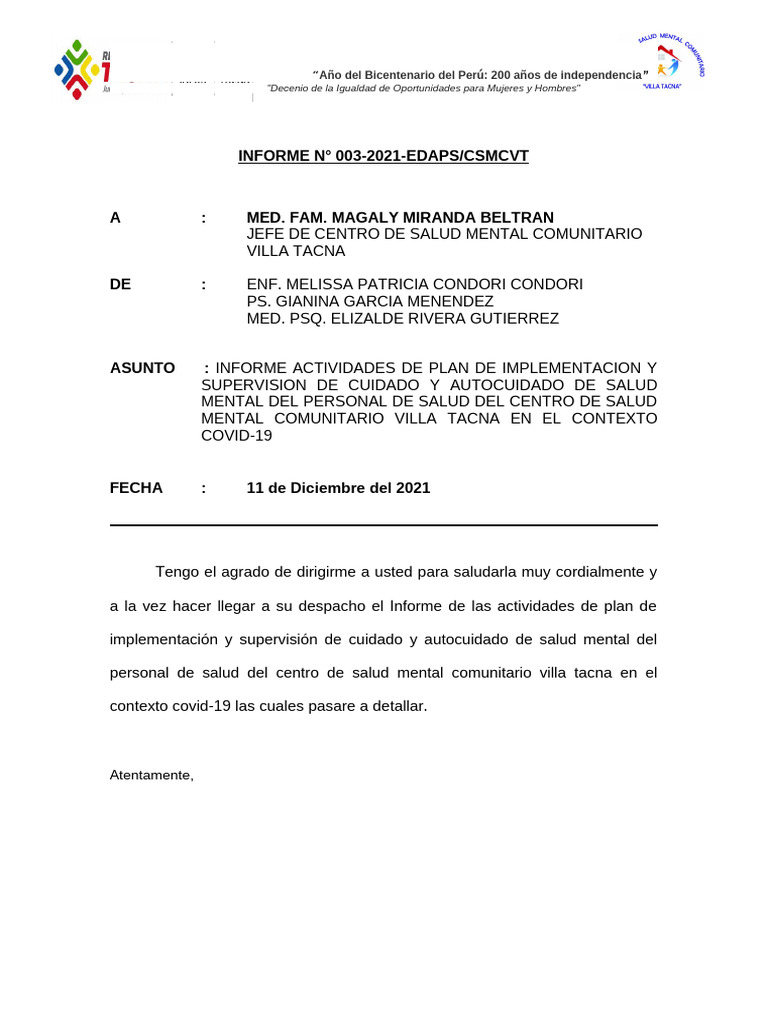 Informe Edaps 2021 | PDF | Salud mental | Estrés (biología)