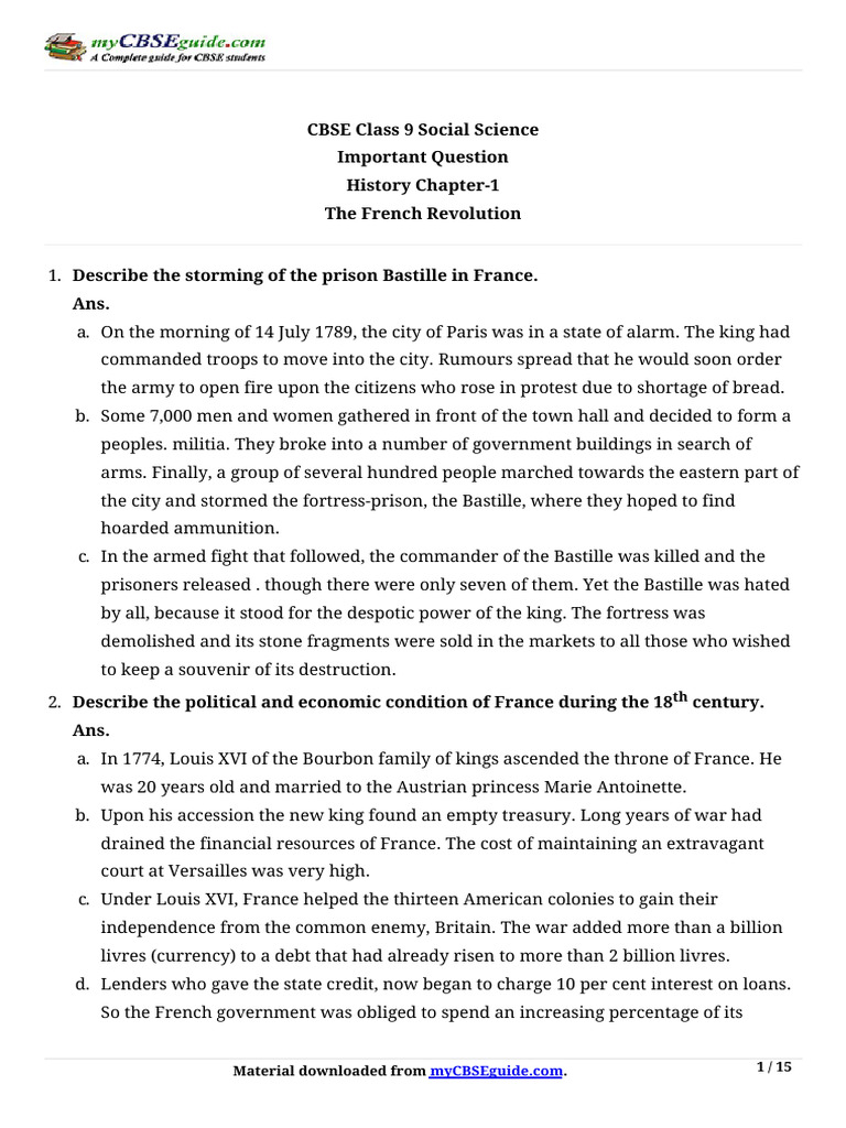 9 Social Impq History Ch1 Mix-Combined | PDF | French Revolution | Slavery