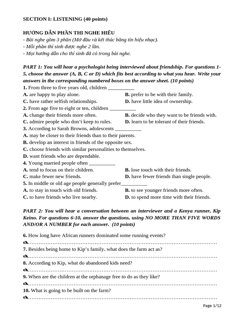 Chinh Thuc-Hsg10 Chuyen 23 24 | PDF | Sustainable City | Bacteria