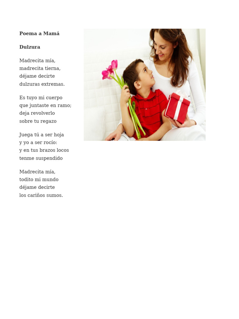 Poema Dulce a Mamá | PDF