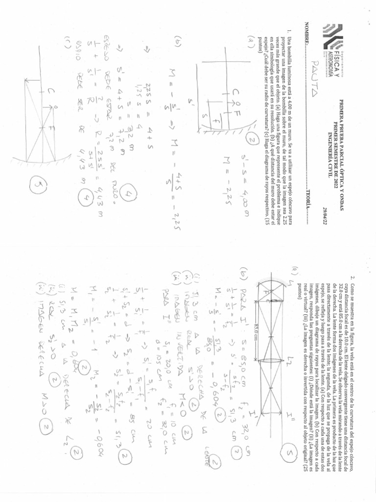 2022 Sem01 Primera Pauta | PDF