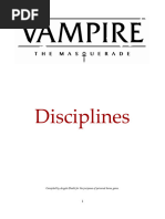 V5 Vampire Disciplines Overview | PDF
