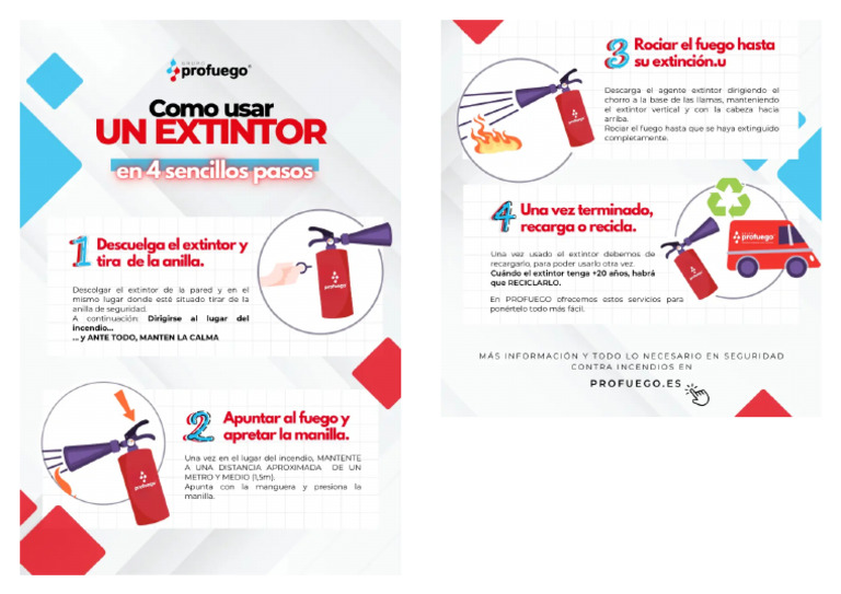 Inforgrafia Como Usar Un Extintor | PDF